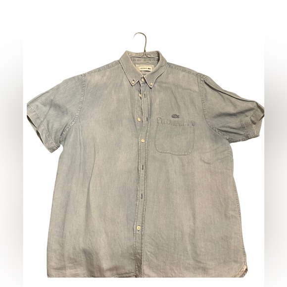 Lacoste | Shirts | Lacoste Men Denim Shirt | Poshmark